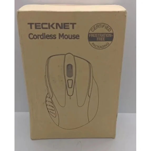 STARLIGHT- Tecknet Cordless Wireless Optical Red Computer Mouse Model ...