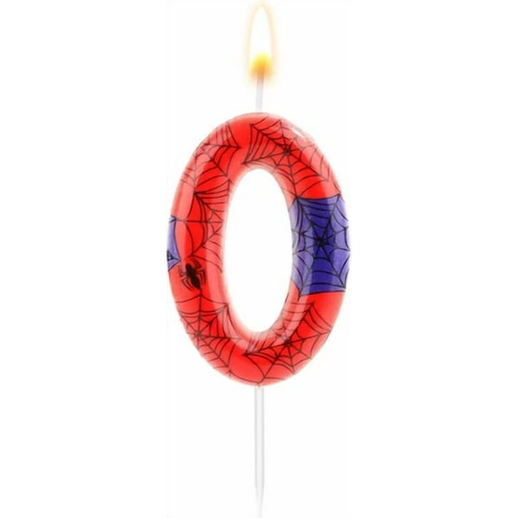 STARLIGHT- Themed Birthday Candle, Number Candle Spider Web Candle ...