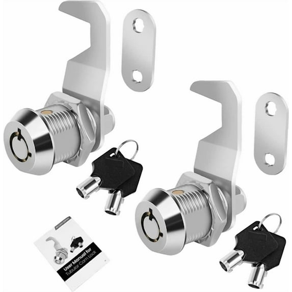 STARLIGHT- Toolbox Lock With Keys, 5/8” Cabinet Cam Lock Tool Box Lock ...