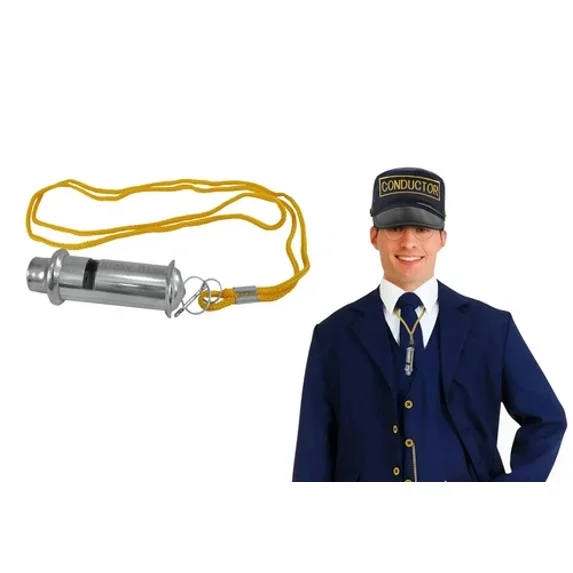 STARLIGHT- Trench Train Conductor Whistle Metal Locomotive Engineer ...