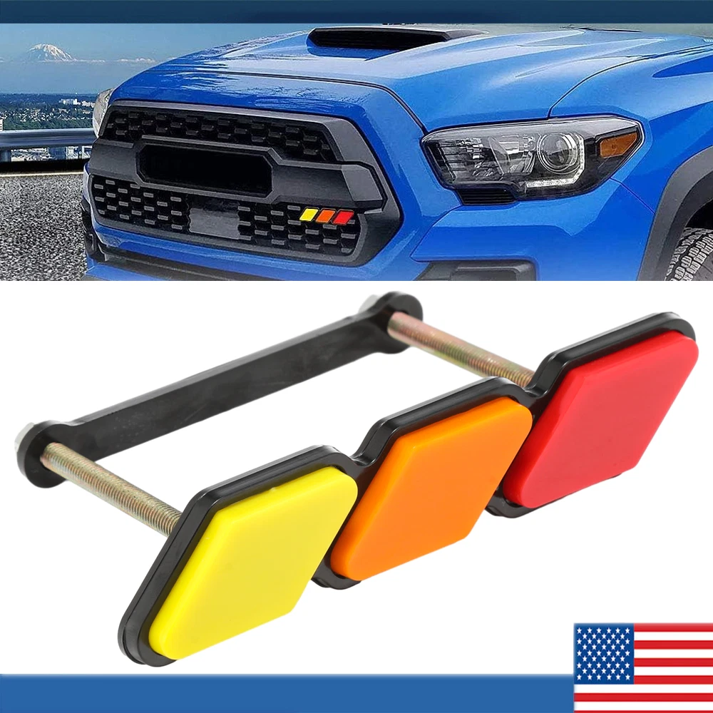 STARLIGHT- Tri-Color Grille Badge Emblem Auto Accessories For Toyota ...