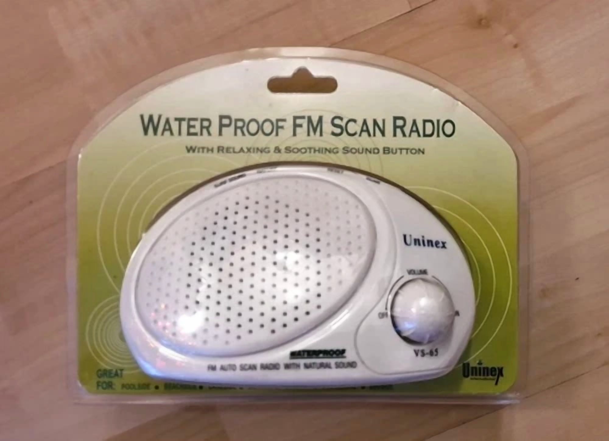 STARLIGHT- Uninex Waterproof Fm Scan Radio Vs-65 Portable Radio ...