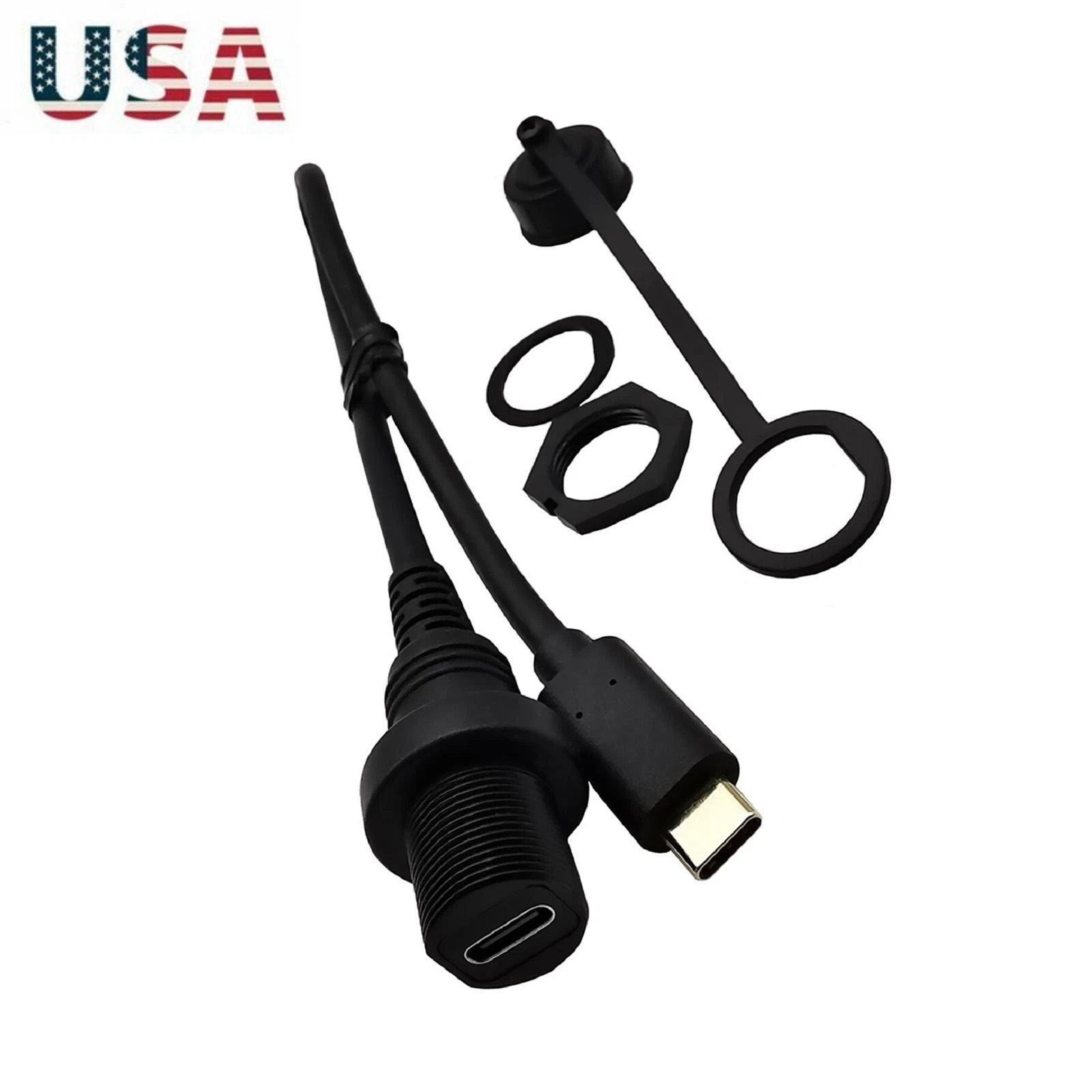 STARLIGHT- Usb 3.1 Type-C Male To Female Auto Yacht Dashboard Extension ...