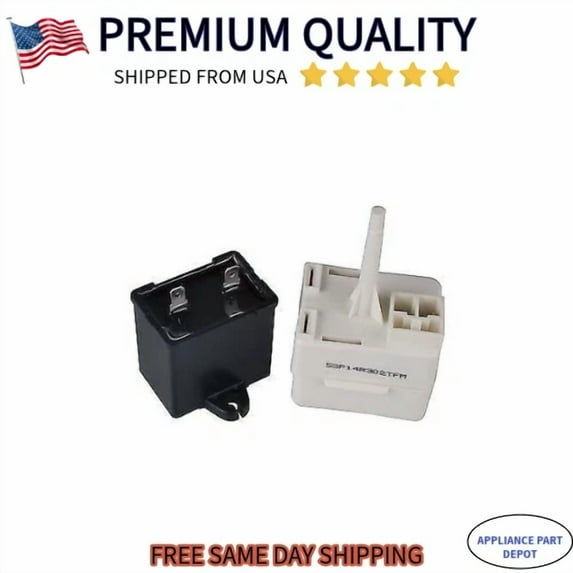 STARLIGHT- W10613606 Refrigerator Compressor Start Relay & Capacitor ...
