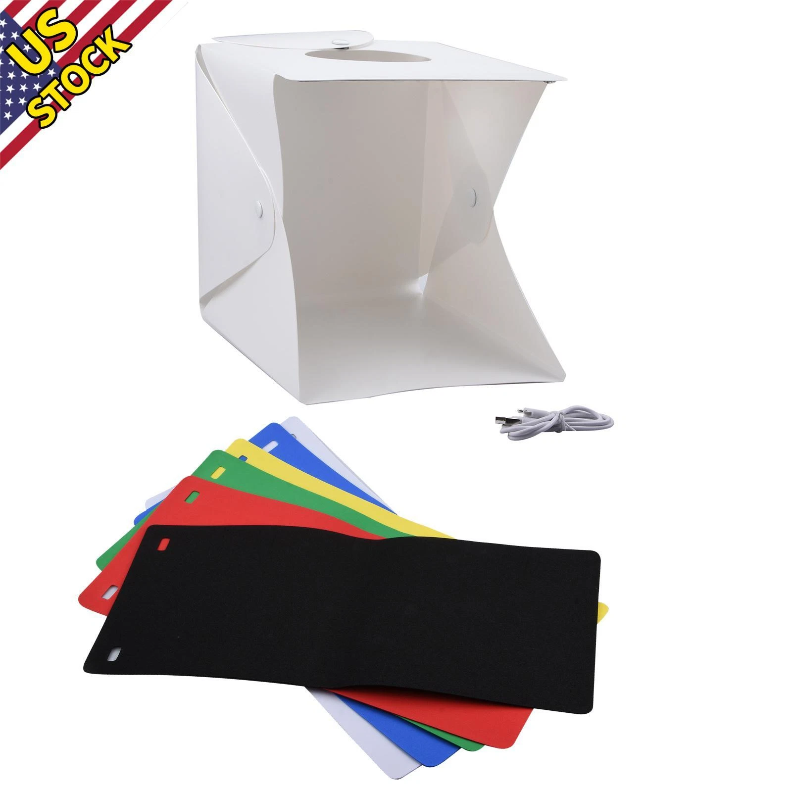 STARLIGHT- White Portable Small 5V Led Photography Studio Soft Box ...