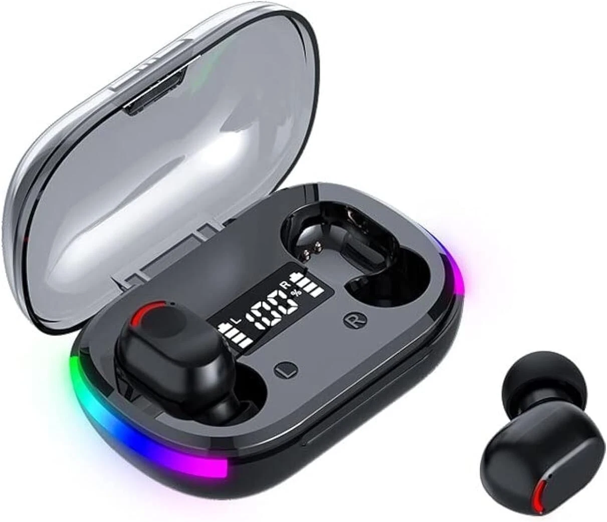 STARLIGHT- Wireless Earbuds, Hifi Digital Led Display Stereo Gaming ...