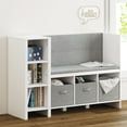 STAROUS Kids Bookshelf with Reading Nook, Toddler Bookcase Bench and ...