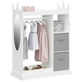 STAROUS Kids Dress up Storage with Mirror and Storage Bin,Kids Play ...