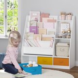 STAROUS Toy Storage Organizer, Kids Bookshelf and Toy Storage with Legs ...