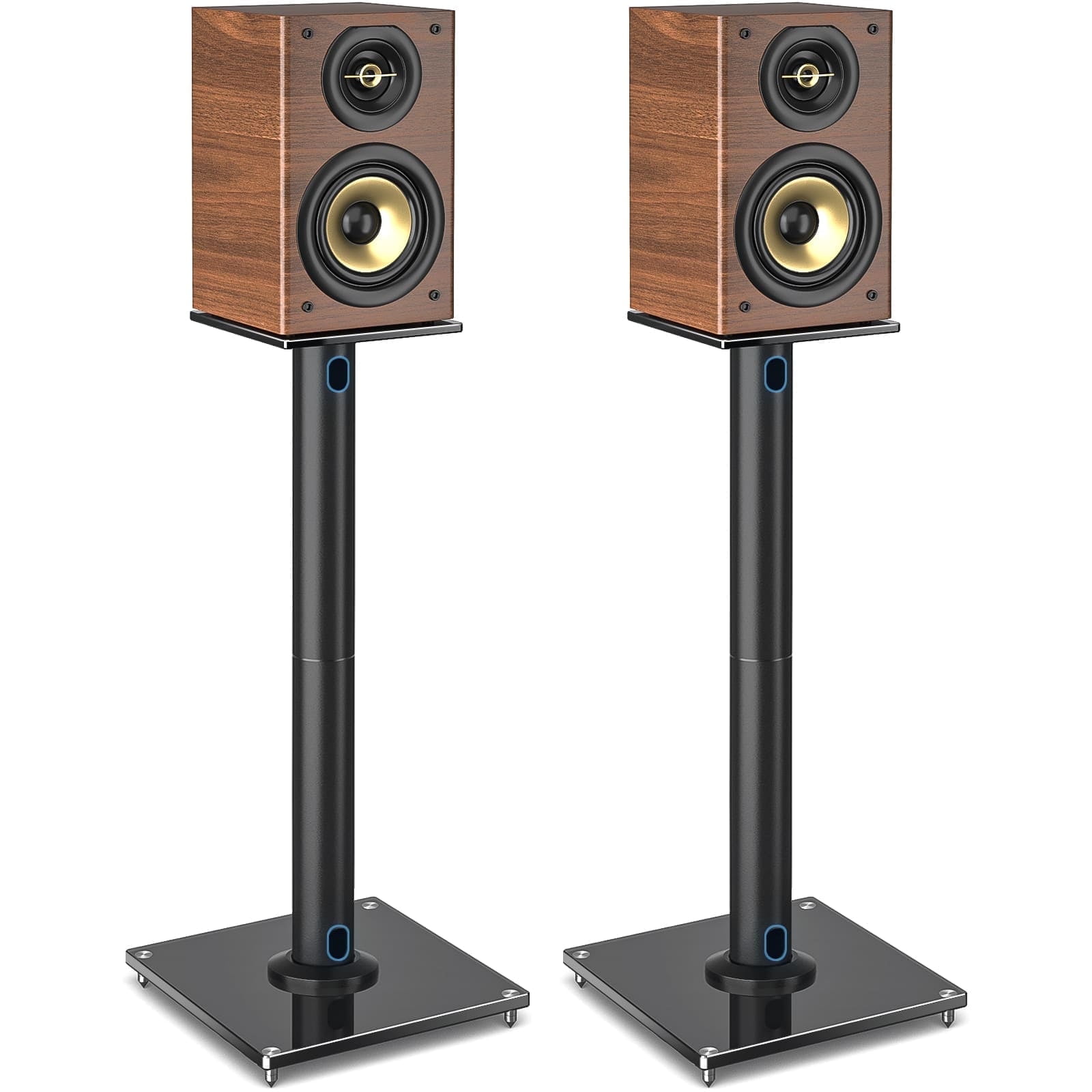 TAVR Furniture Universal Speaker Stands Pair 45° Swivel Bookshelf ...