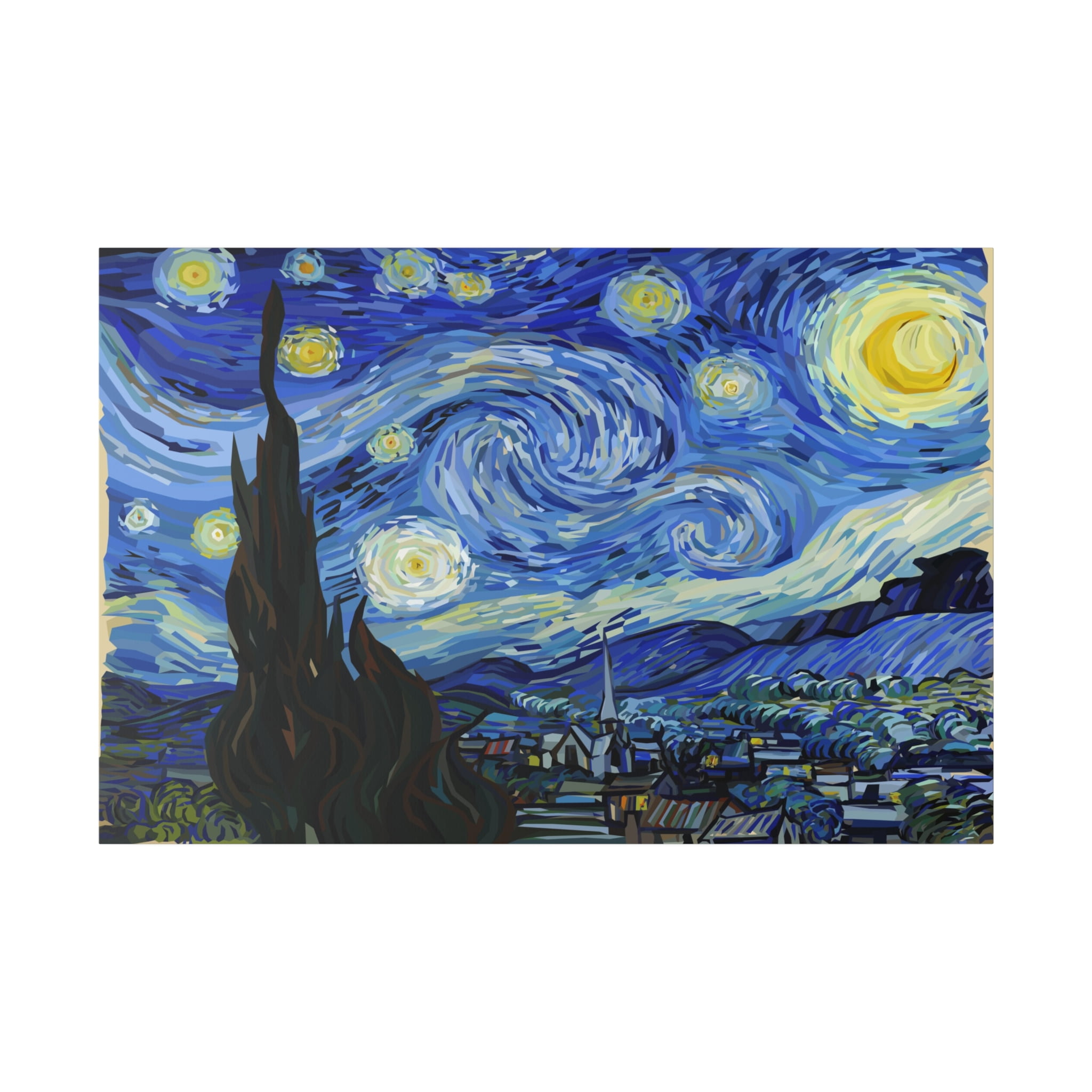 STARRY NIGHT, Van Gogh - Canvas Ready to Hang! Wall Art Decor Art Deco ...