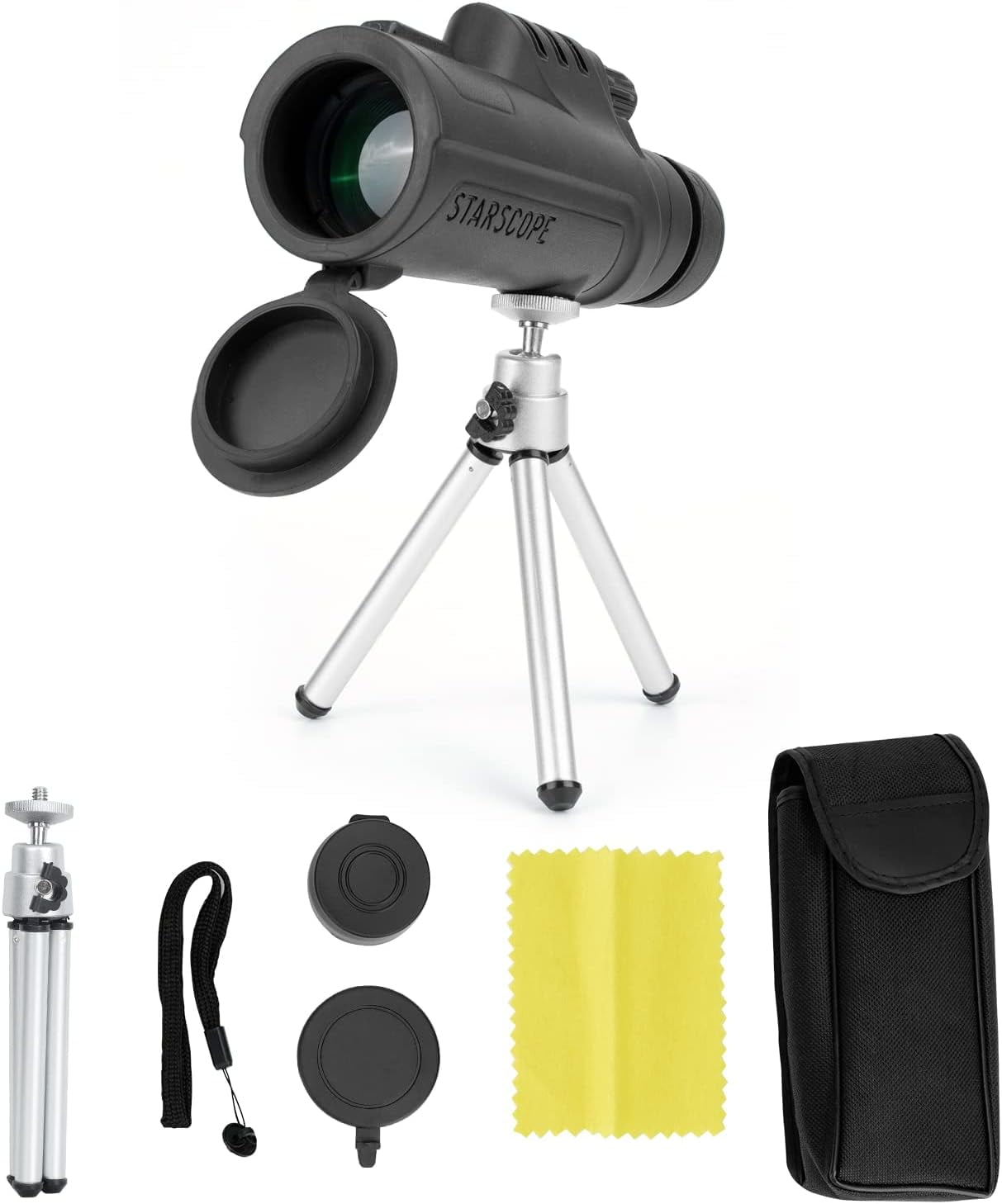 Starscope Monocular Telescope Essentials Bundle G3 10x Monocular Kit