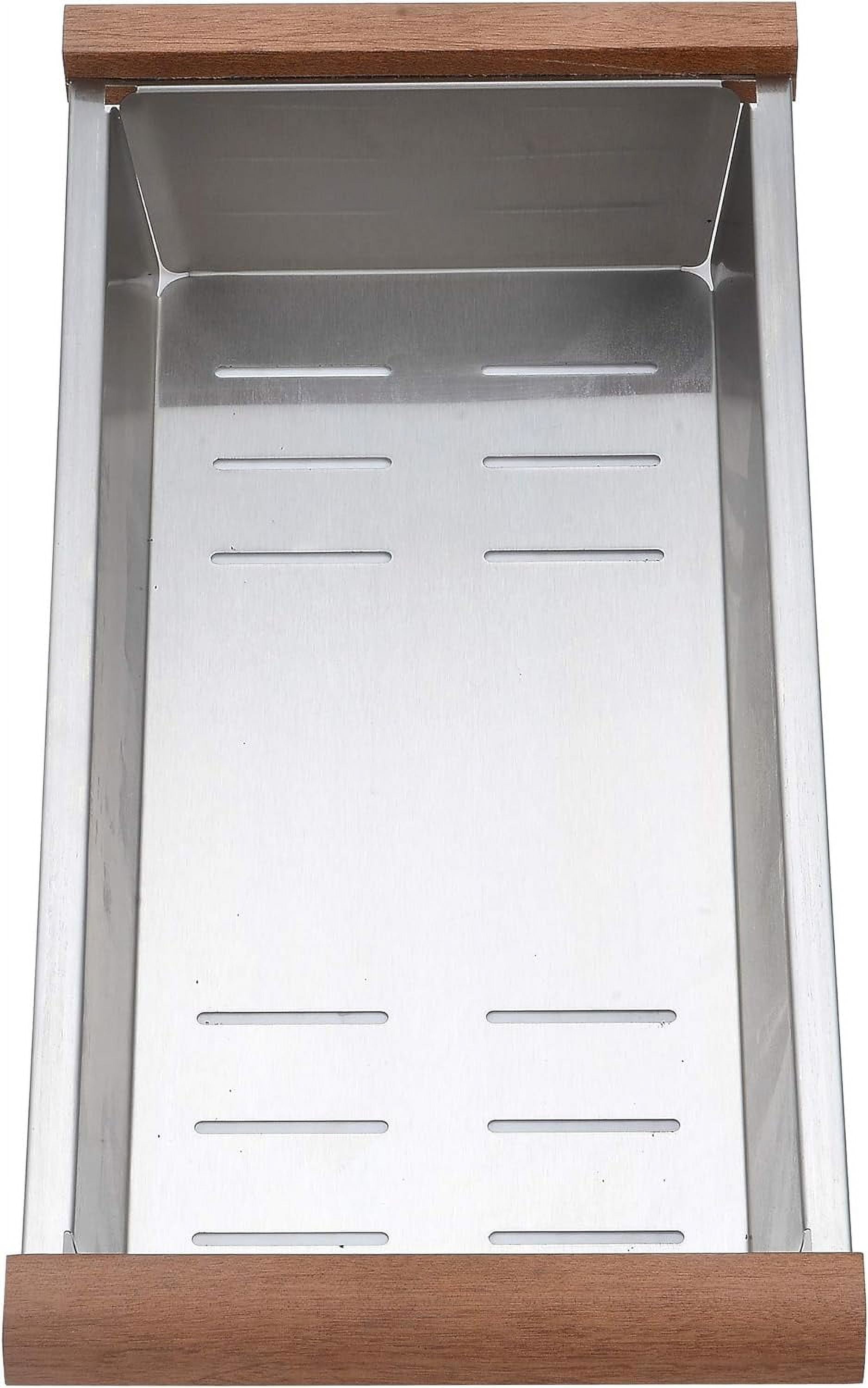 STARSTAR Stainless Steel Colander For Workstation Kitchen Sink (Wood ...