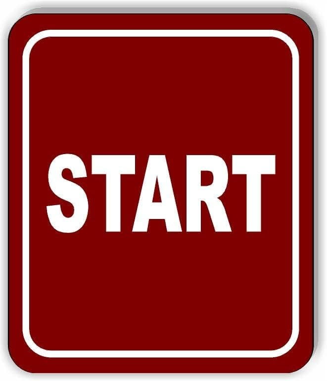 START Distance Marker maroon Running Race 5k Marathon Aluminum ...