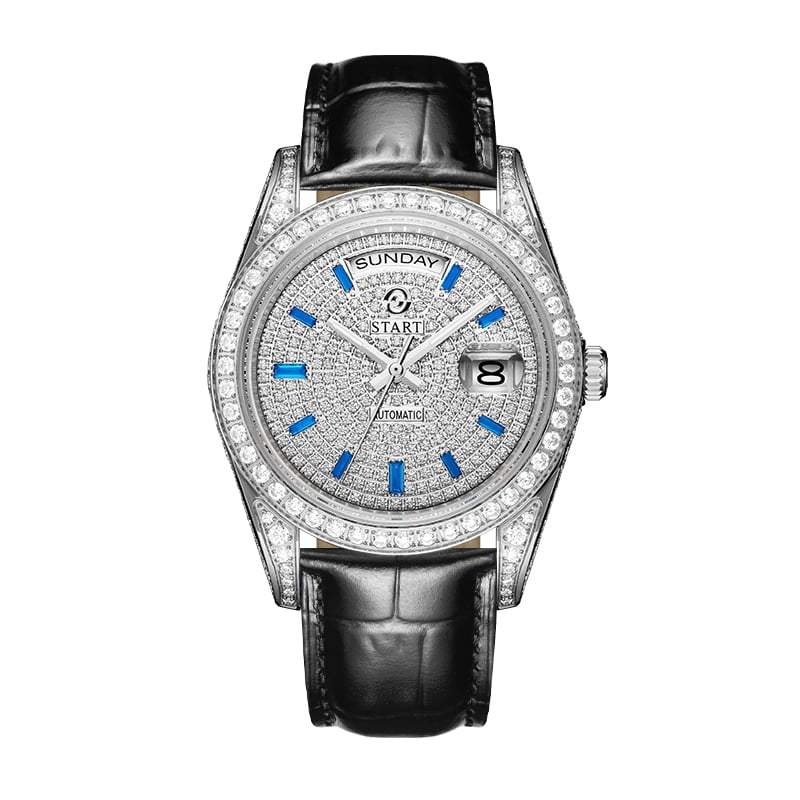 【START】Gypsophila Men's Watch Diamond Watch Waterproof Swiss Fully ...