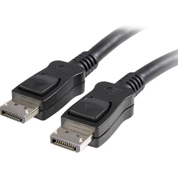 STARTECH.COM 1 FT SHORT DISPLAYPORT 1.2 CABLE WITH LATCHES M/M ...
