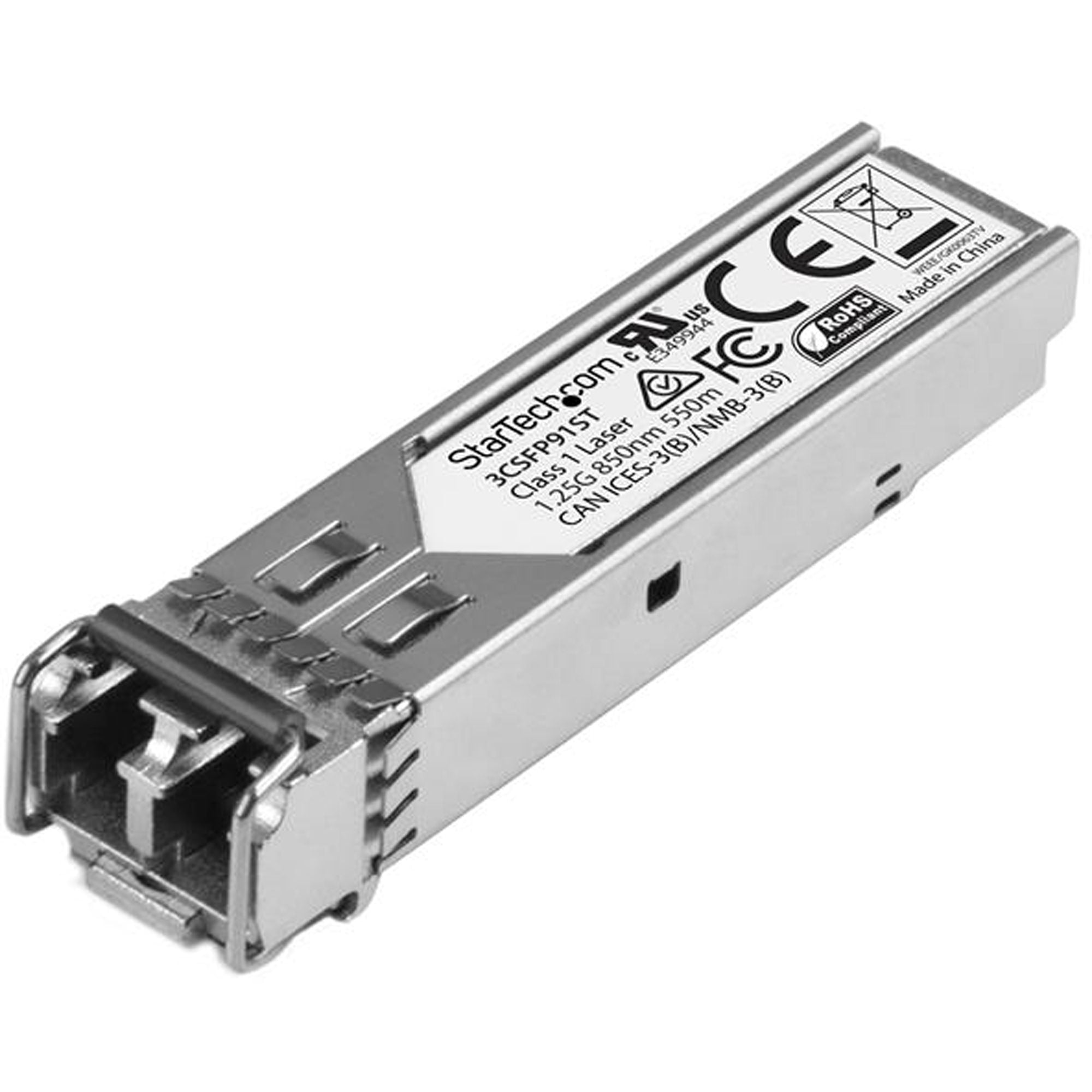STARTECH Gigabit Fiber 1000Base-SX SFP Transceiver Module - HP 3CSFP91 ...