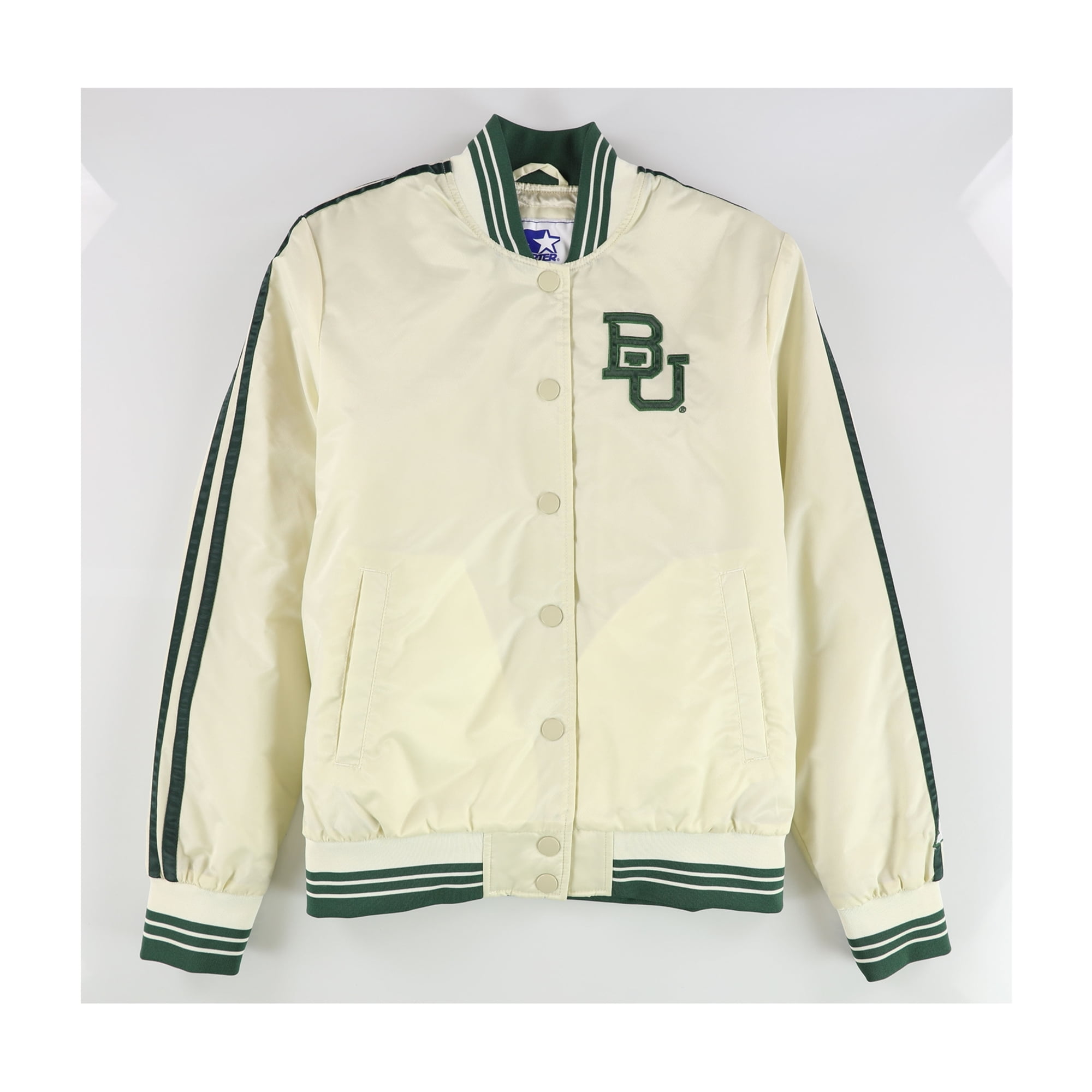 STARTER Mens Baylor University Varsity Jacket, Beige, Medium - Walmart.com