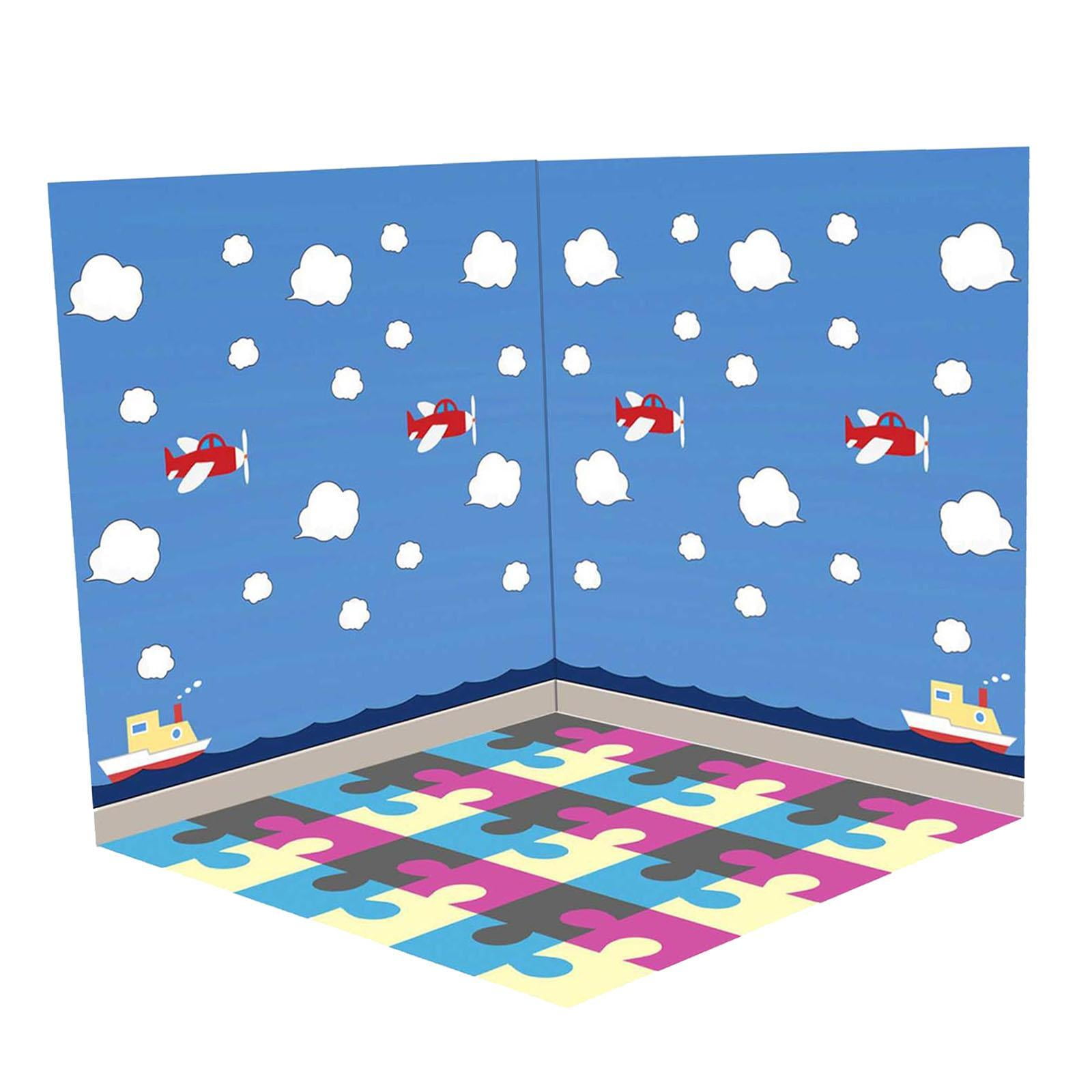 STARTIST 1:6 Scale Backdrop Scene, Simulation Parking Background ...