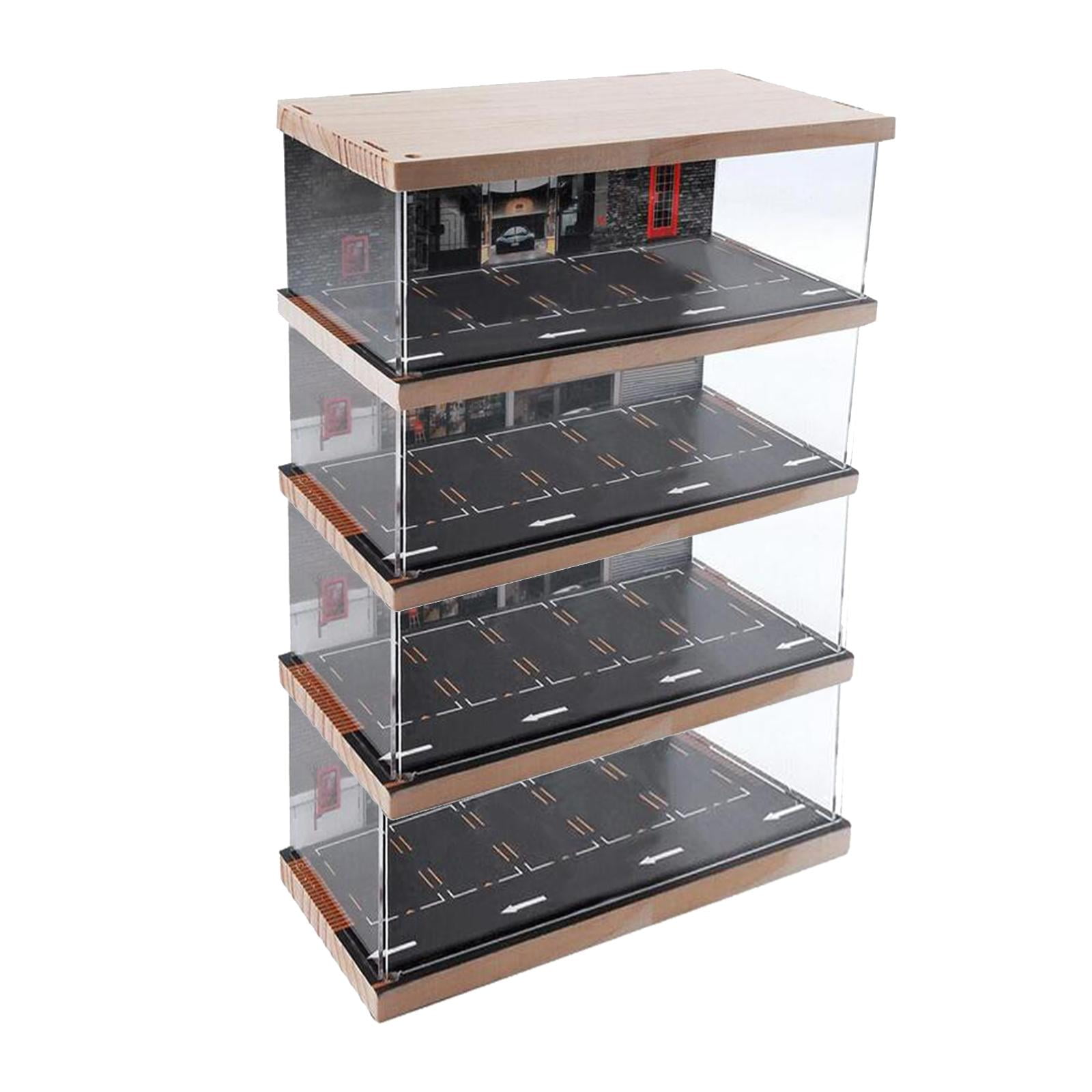 STARTIST 1/64 Car Display Case, Acrylic Showcase Parking Lot Model ...