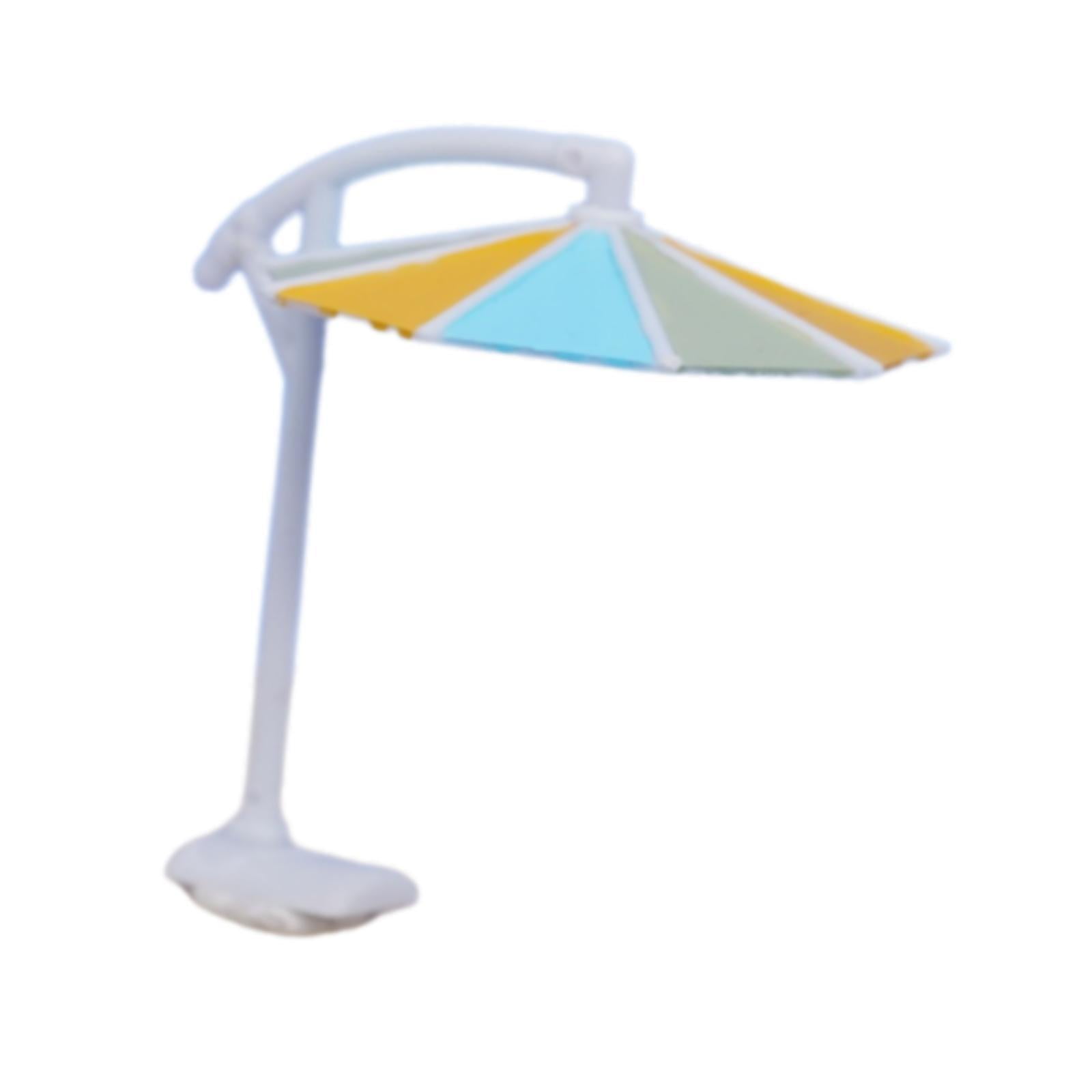 STARTIST 1:64 Miniature Beach Umbrella Mini Parasol Desk Decoration ...
