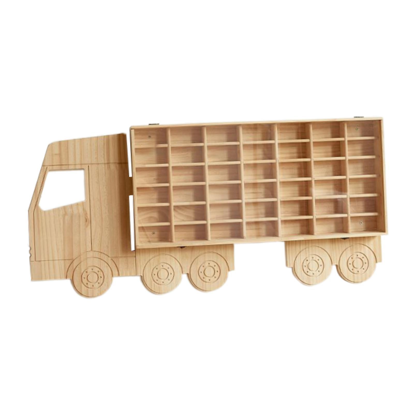 STARTIST 1/64 Scale Toy Car Display Case Toy Car Display Rack Wooden ...