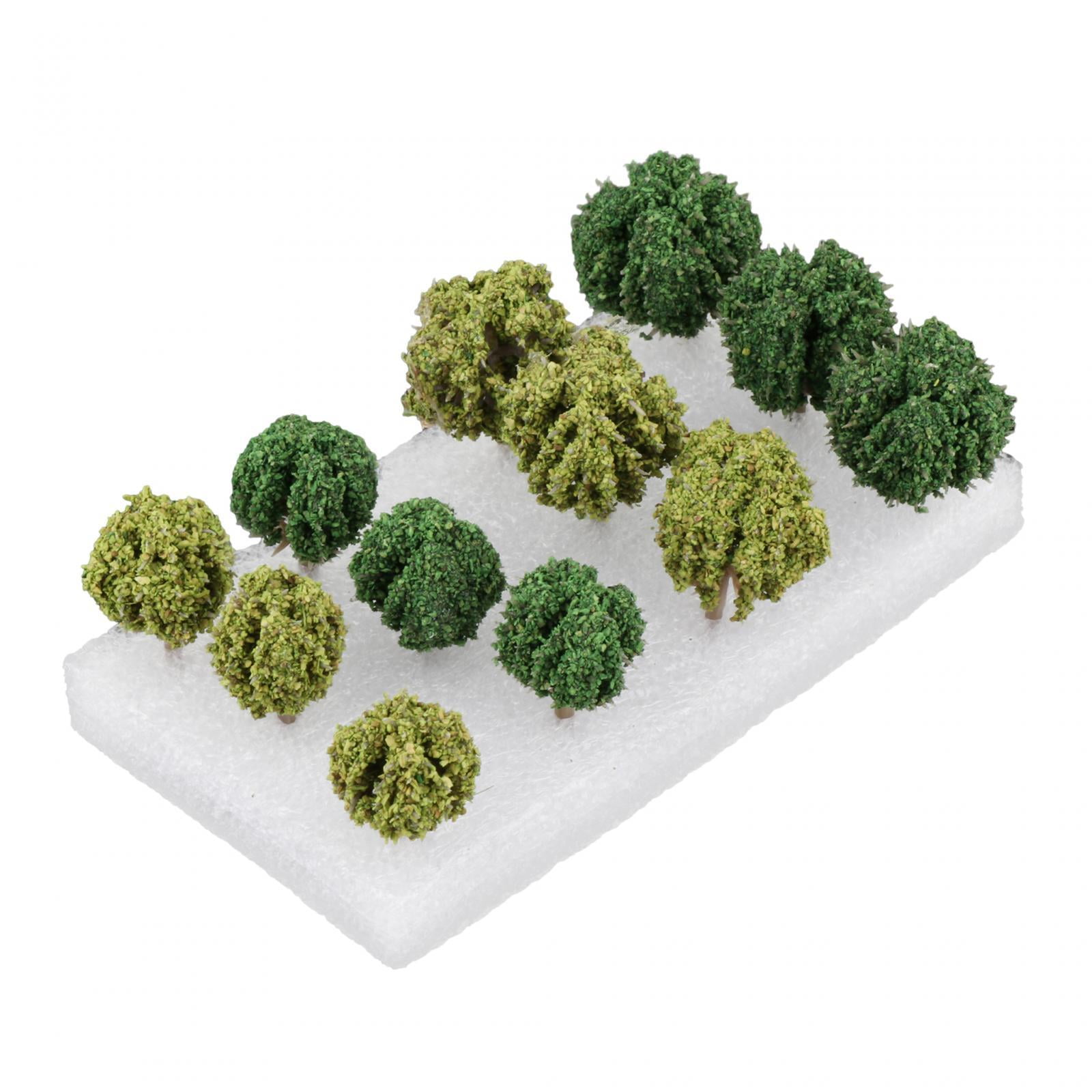 STARTIST 12 Pieces Mini Model Trees, Miniature Trees Props Layout, Fake ...