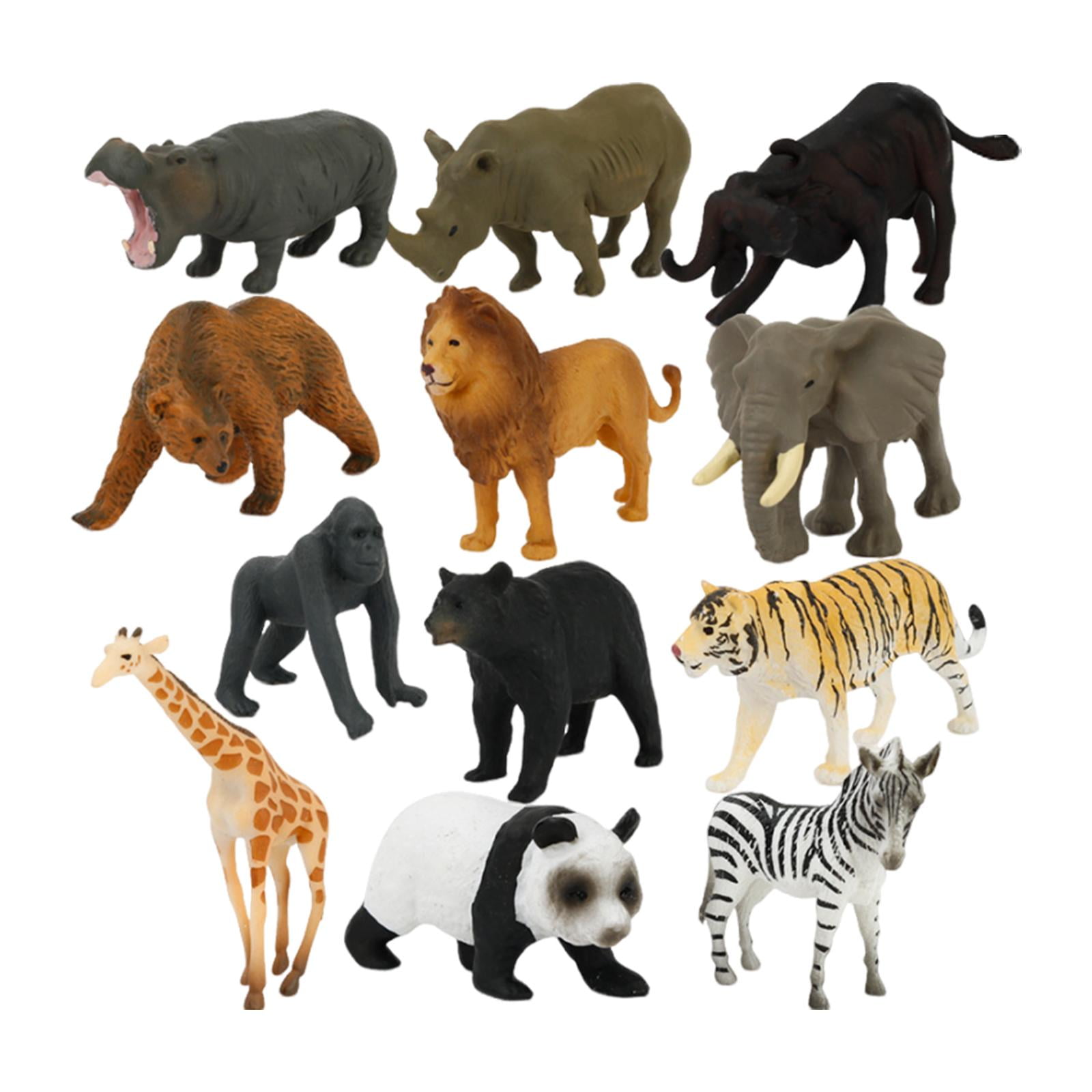 STARTIST 12Pcs Africa Animal Model Animals Figures Crafts Ornament ...