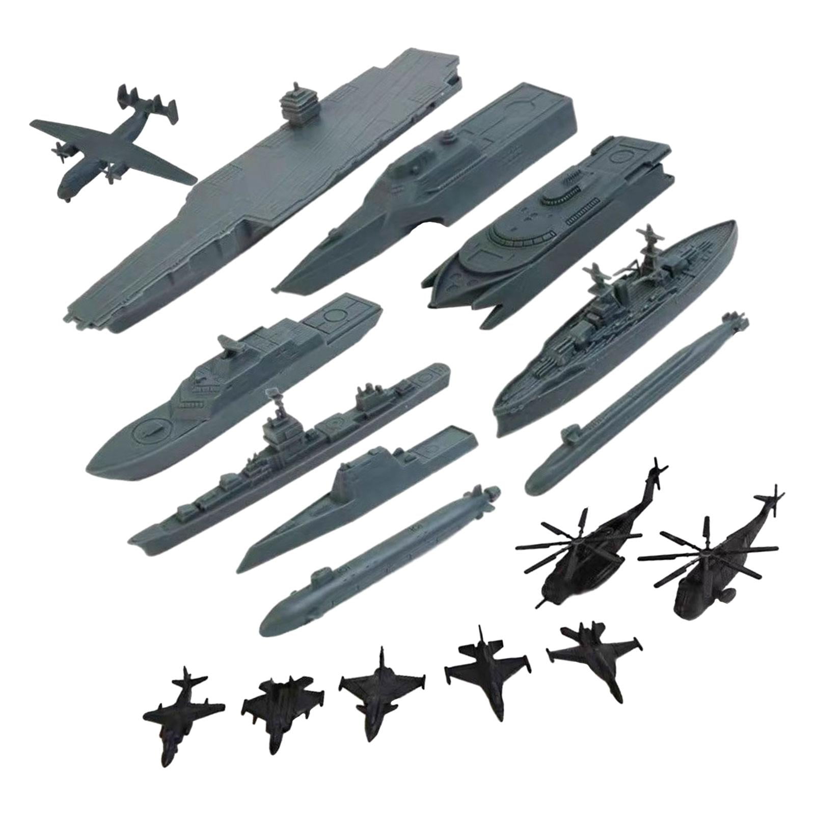 Startist 17pcs Submarine For Collection Model Toy Kits Naval Ship Play Set Model Warships Ship