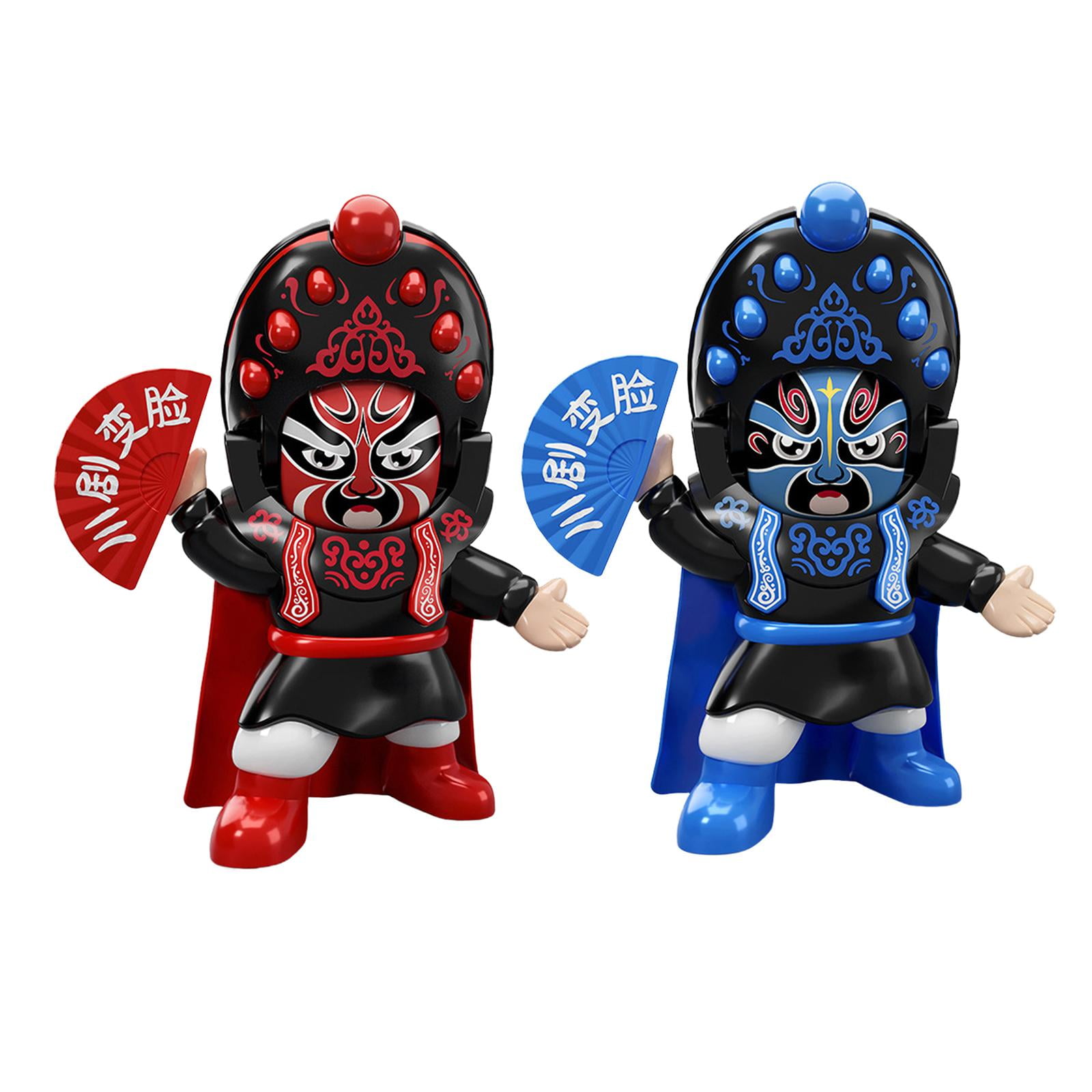 STARTIST 2 Pieces Opera Face Makeup Face Changing Doll Little Figurines ...