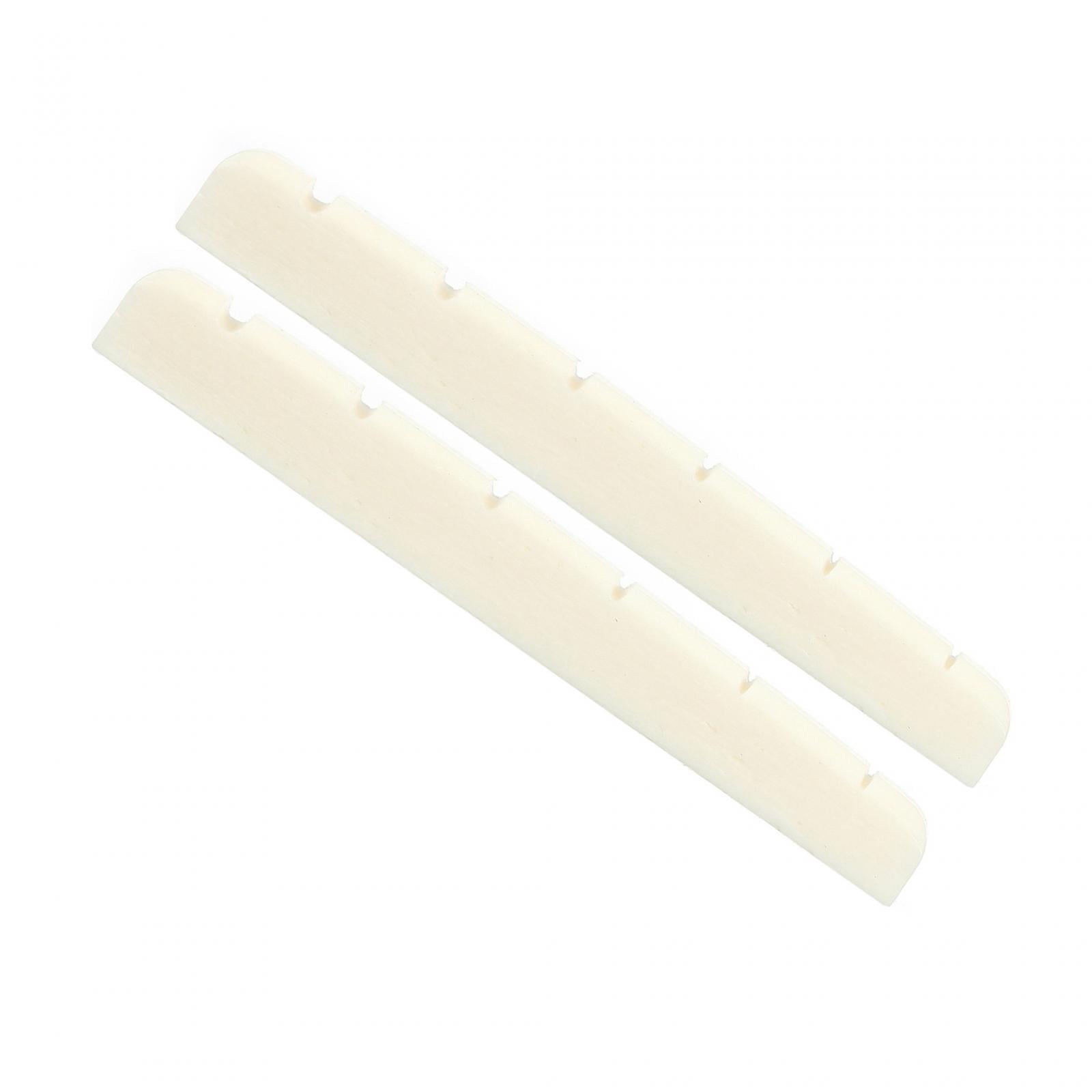 STARTIST 2x 42mm Bone Slotted Electric Guitar Nut, 42mm Curved Bottom ...