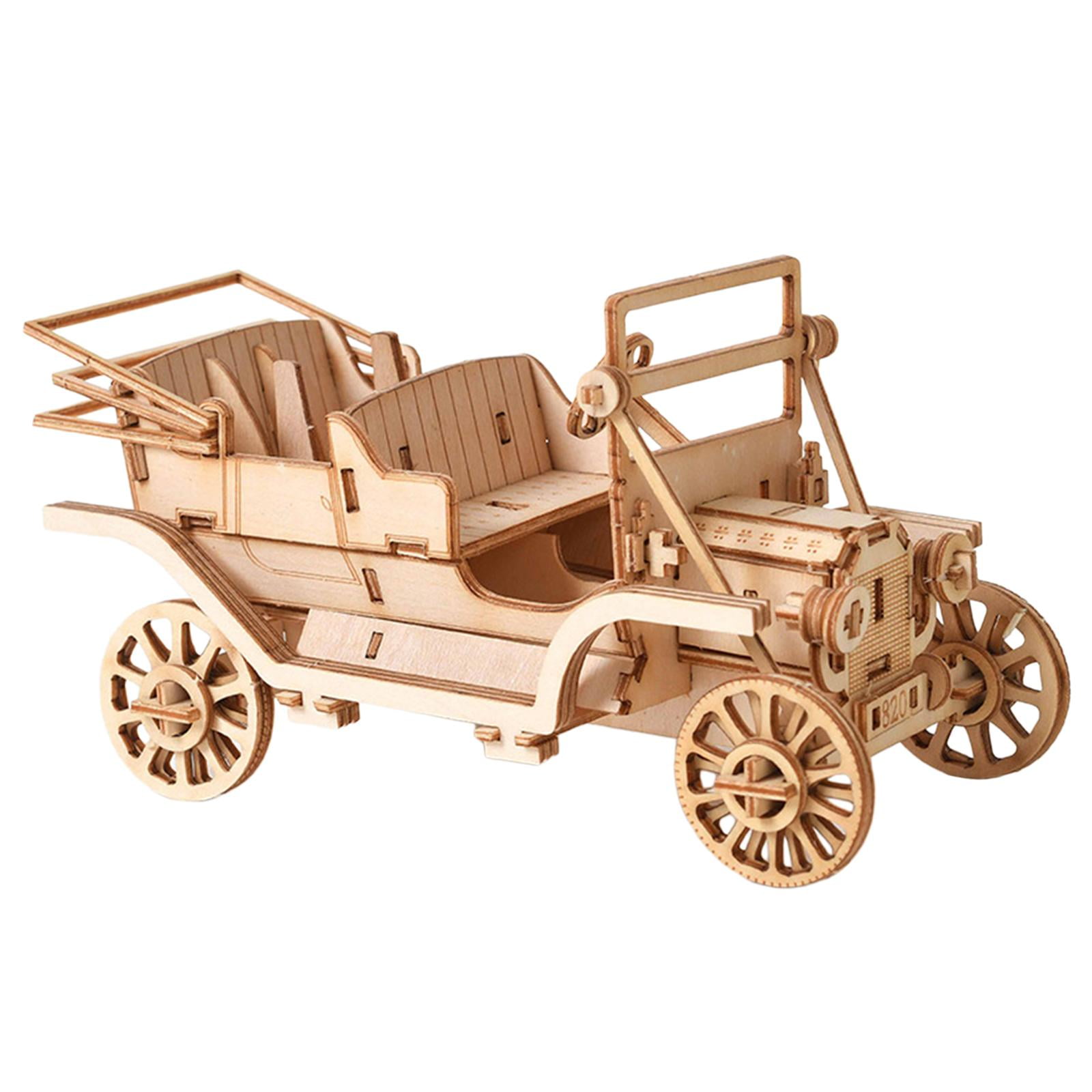 STARTIST 3D Wooden Classic Car Puzzle Vintage Car, Coordination ...