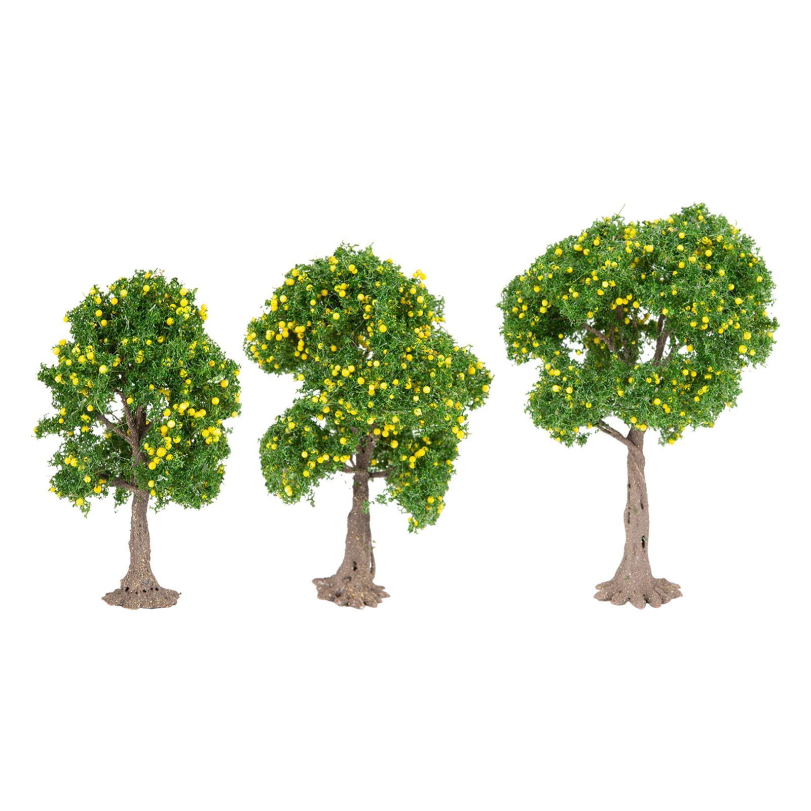 STARTIST 3x Model Trees Diorama Tree for Railway Building Model DIY ...