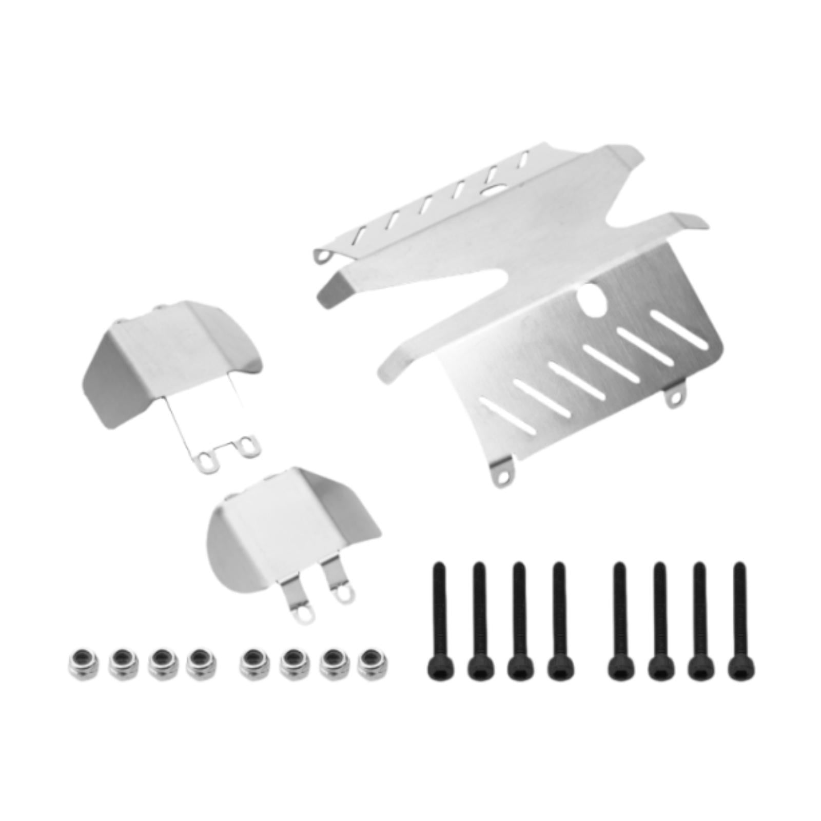 STARTIST 3x Stainless Plate RC Car Chassis Guard Board Complete Skid ...