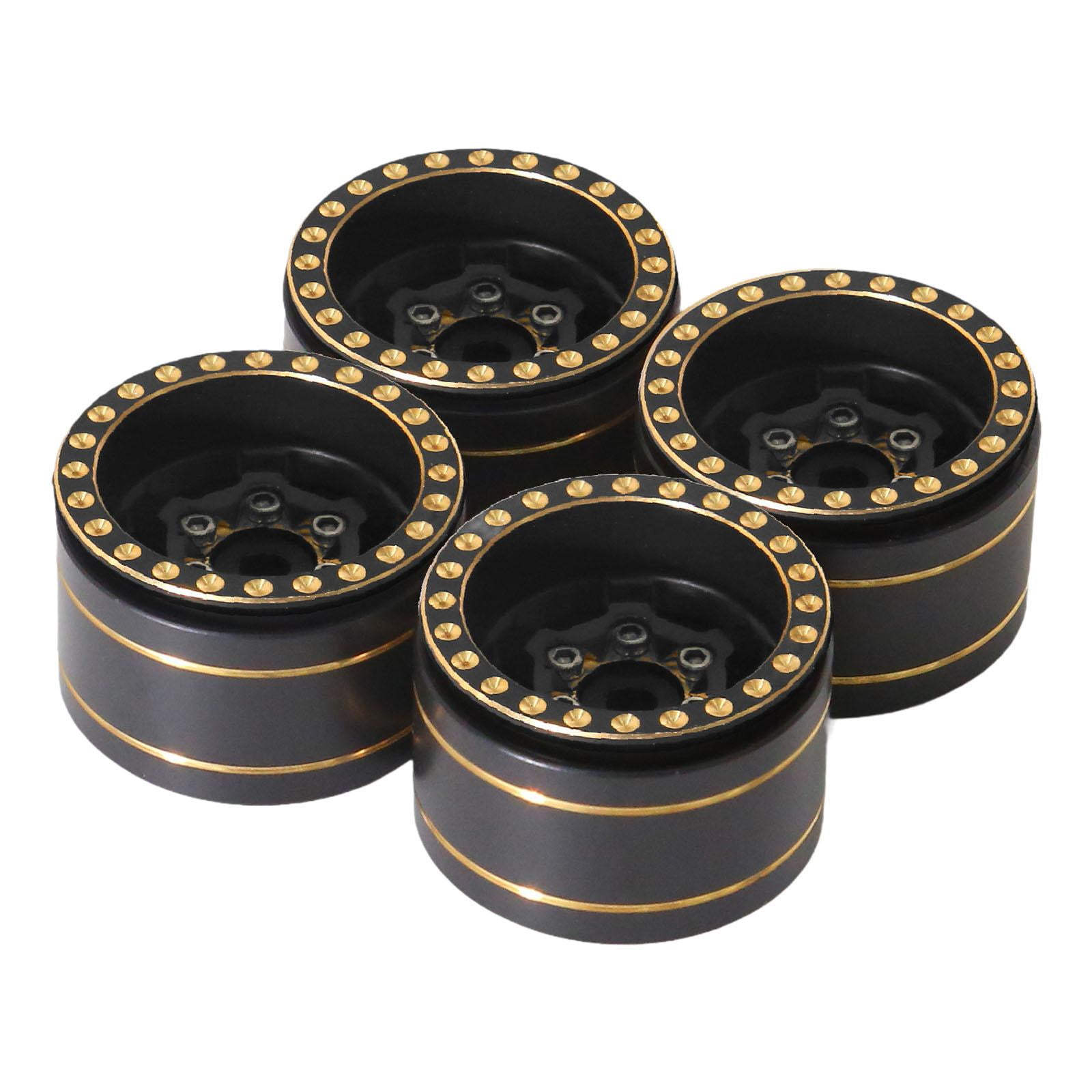 STARTIST 4 Pieces Metal Wheel Rim Hub 1 inch Professional Brass Wheel ...