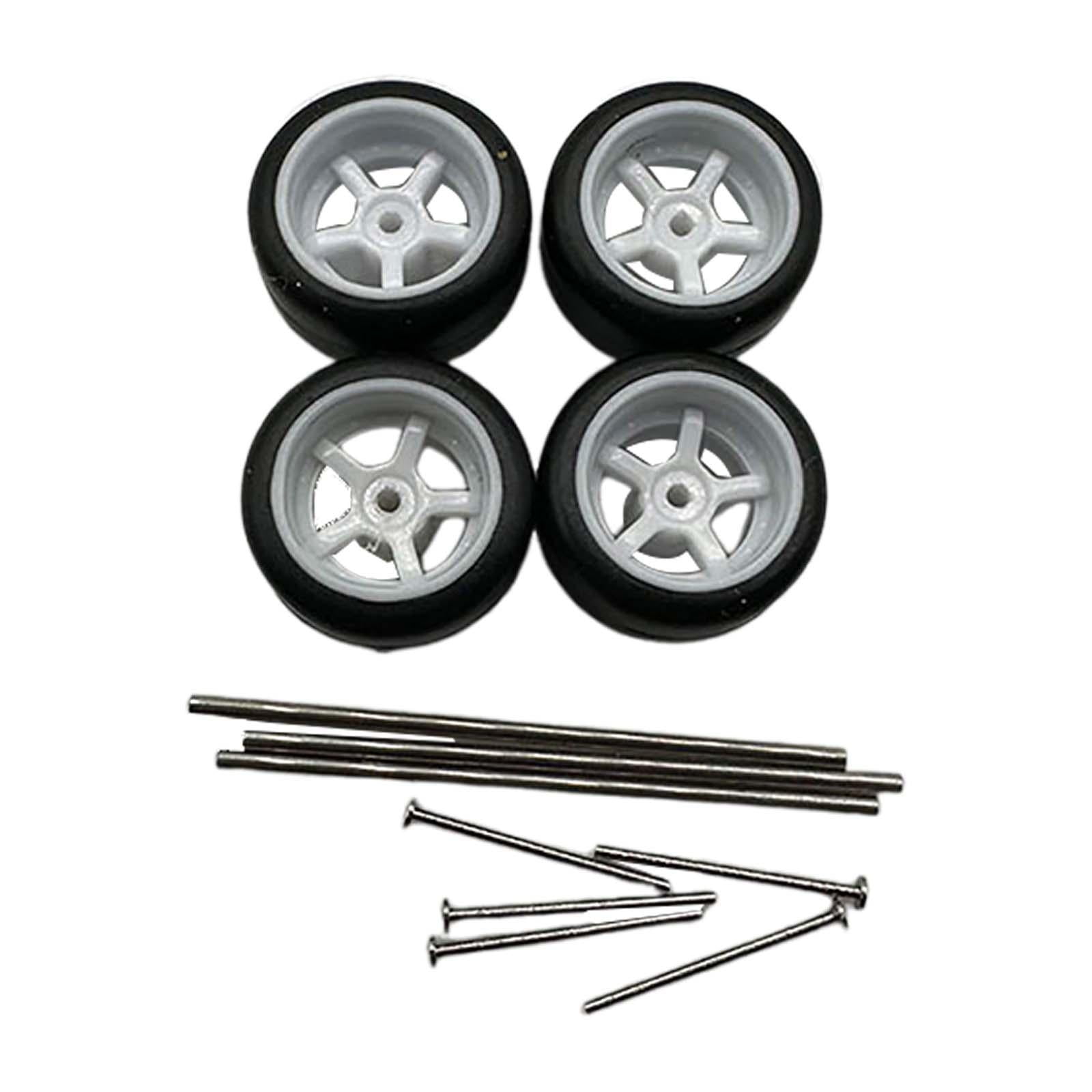 STARTIST 4 Pieces RC Car Wheels and Tires RC Alloy Car Accessories ...