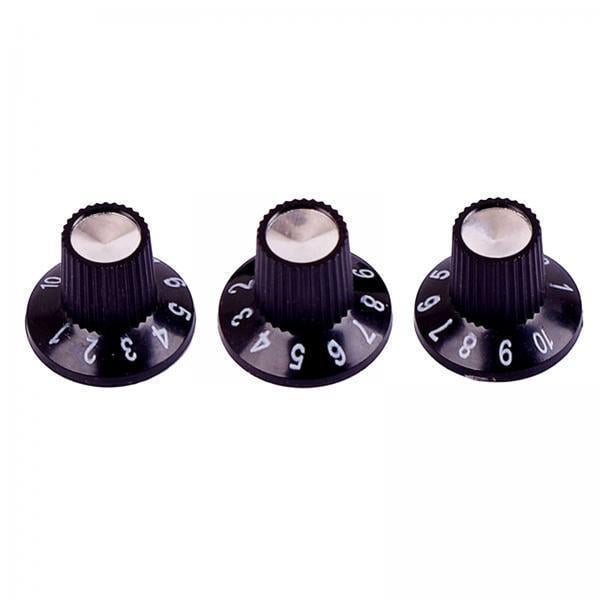 STARTIST 4x3pcs Black Guitar Top Hat Knobs Amp Control Knob Set 6mm ...