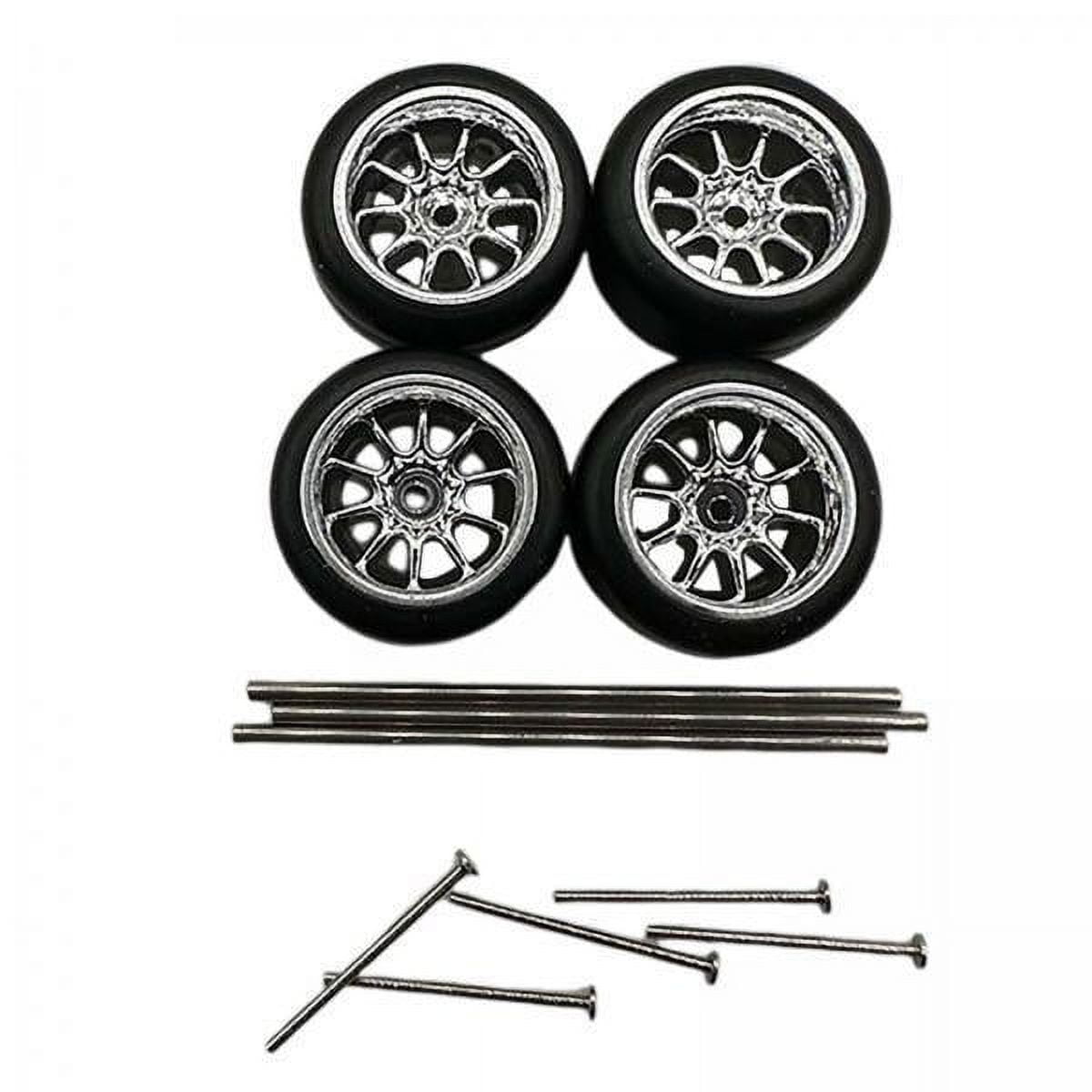 STARTIST 4x4 Pieces RC Car Wheels and Tires RC Alloy Car Accessories ...
