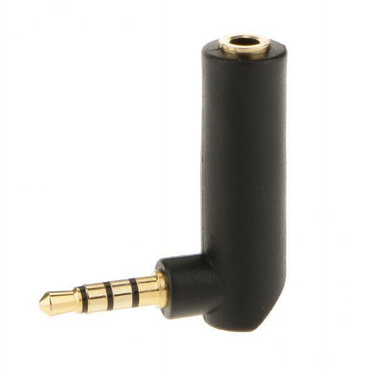 STARTIST 4xAdapter 3.5mm Male to Female Jack Right Angled 4 pole ...