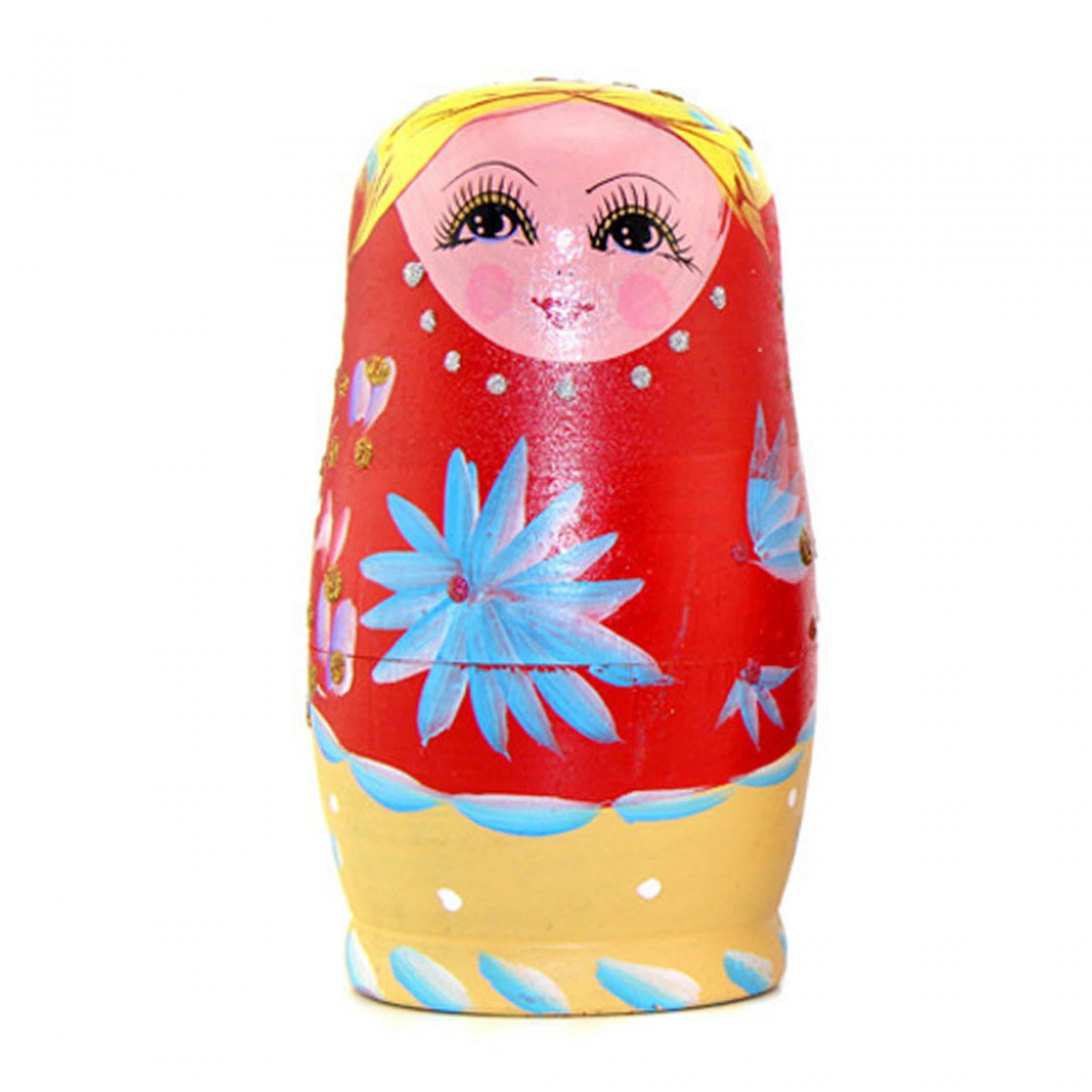STARTIST 5 Pieces Russian Nesting Doll Nesting Wishing Dolls Figures ...
