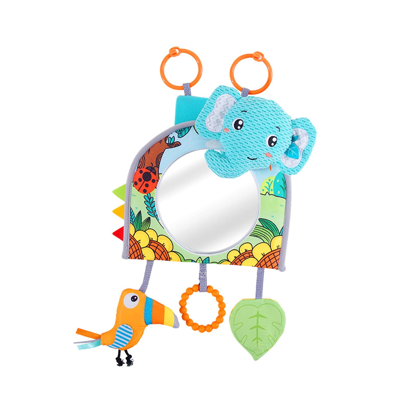 STARTIST Baby Mirror Toy for Car Rattle Cute Time Toys Backseat Mirror ...