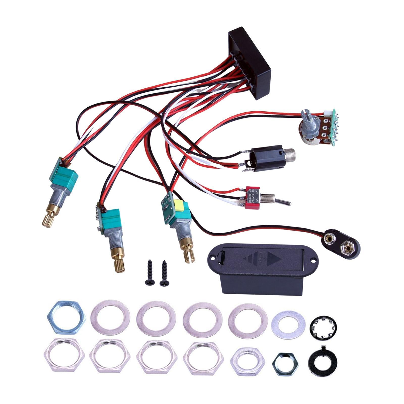 STARTIST Bass EQ Equalizer Guitar Bass Pickups Accessory Easy Installation Guitar Active Pickup ...