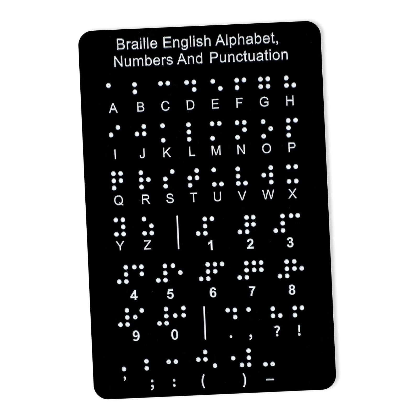 STARTIST Braille Alphabet Board with Raised Dots ,Teaching Aid ,Braille ...