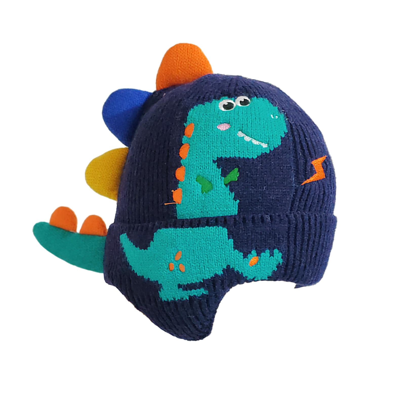 STARTIST Cute Dinosaur Ear Knitted Hat Knit Beanie Headgear Windproof ...