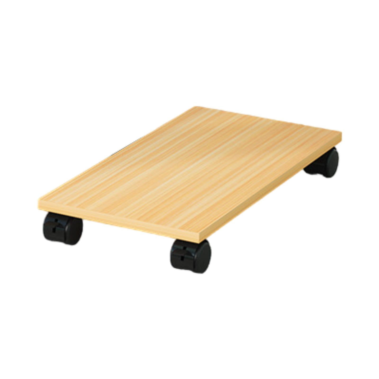 STARTIST Desktop CPU Wooden Rolling Stand CPU Stand Universal Portable ...