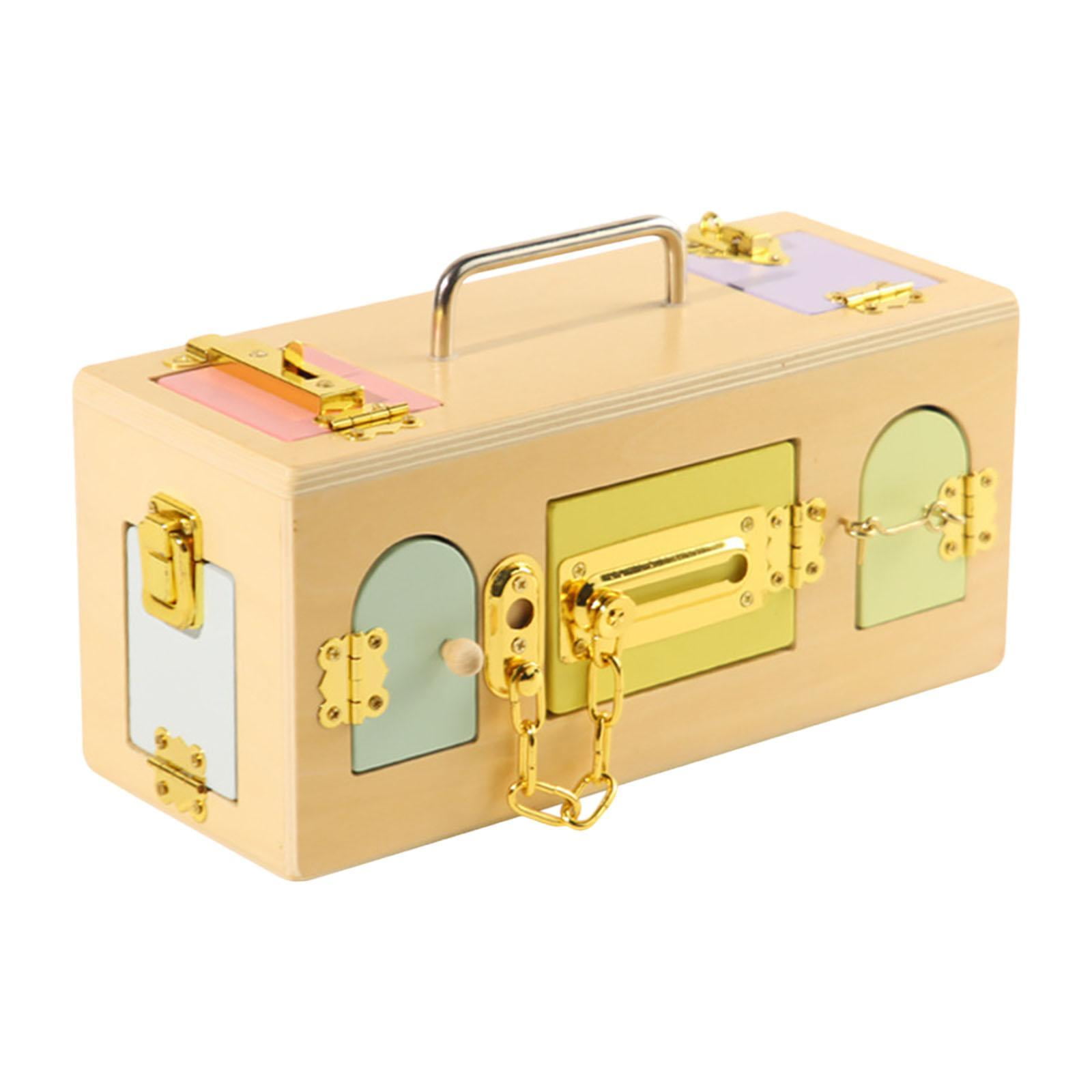 STARTIST Montessori Lock Box Toy,Activity Board Busy Board Wooden ...