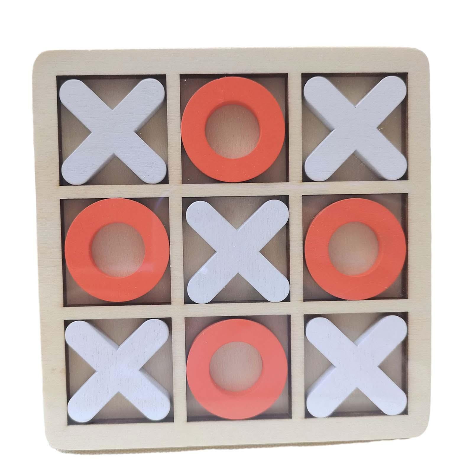 STARTIST Wood Tic TAC Toe Game Set Noughts and Crosses Strategy Games ...