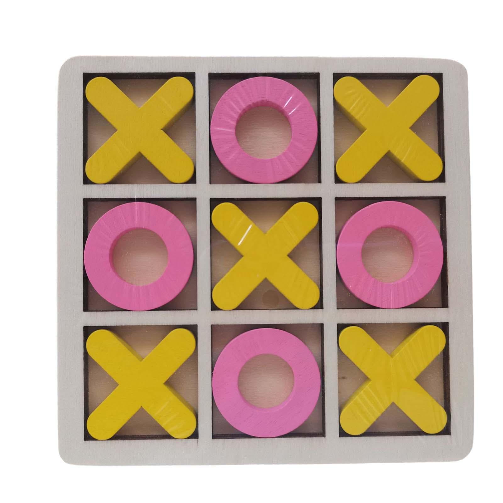 STARTIST Wood Tic TAC Toe Game Set Noughts and Crosses Strategy Games ...