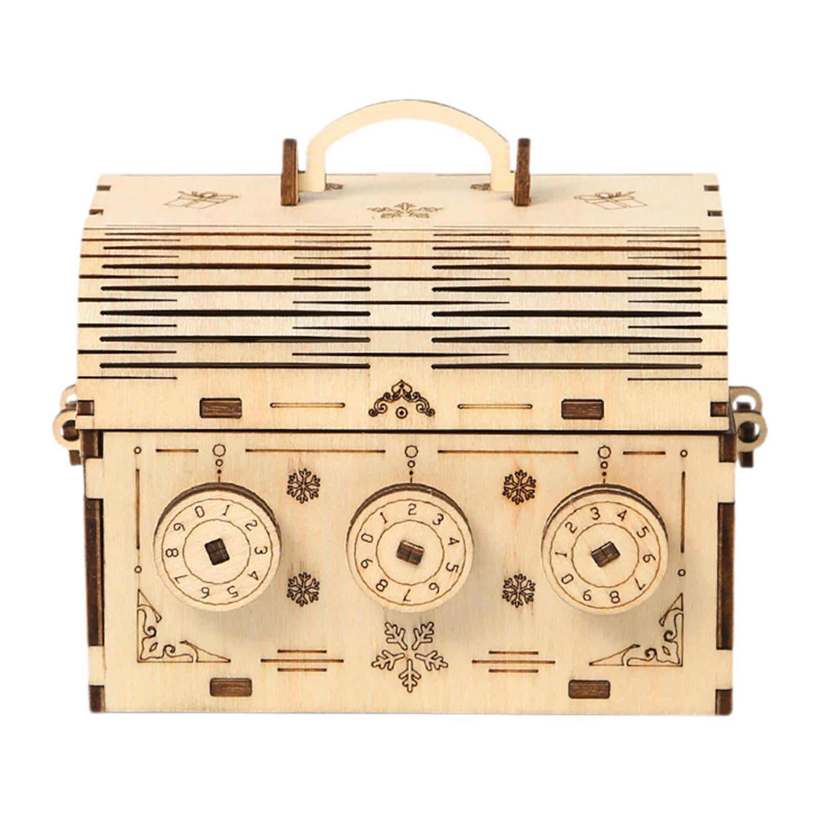 STARTIST Wooden 3D Puzzle Case Treasure Box Model DIY Mechanical ...