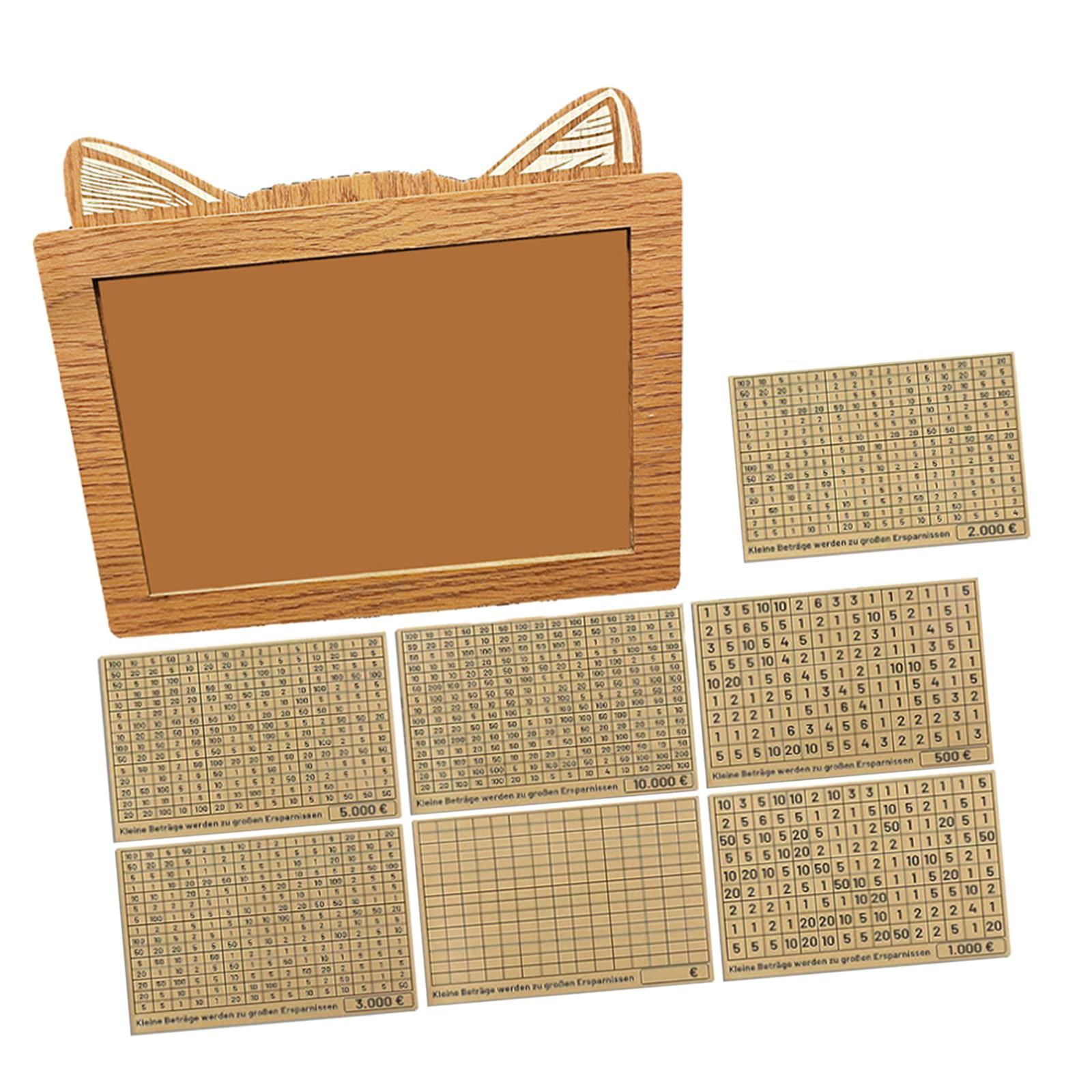 STARTIST Wooden Money Box with Counter Fun Educational Money Target ...